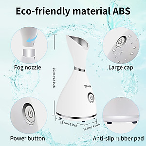 Face Humidifier,Skin Care Tools,Face Steamer for Facial,Facial Tools,Beauty Tools,Facial Steamer for Facial Feep Cleaning,Vaporizador Facial,Self Care Gifts for Women