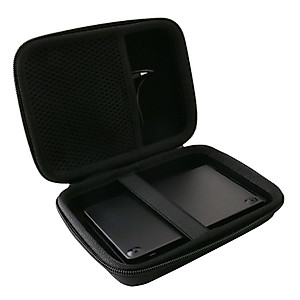 WERJIA Hard Carrying Case for Samsers/iClever BK08 Foldable Bluetooth Keyboard (CASE ONLY) (Black)