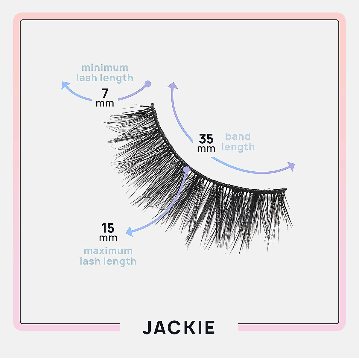 AOA Studio 3D False Eyelash 5 Pairs Natural Handmade Eyelashes Natural Volume Reusable Soft Makeup False Eyelashes 100 Percent Handmade Cruelty Free (Jackie)