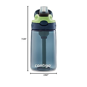 Contigo AUTOSPOUT Camping Hydration Water Bottles, 14oz (Pack of 1), Blueberry