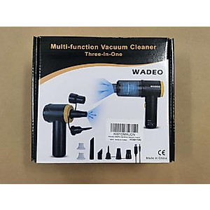 WADEO Handheld Vacuum Cordless, Car Vacuum Cordless Rechargeable 9000Pa, Hand Held Vacuum, Mini Vacuum with Blower, Portable Car Vacuum with LED Light, Wireless Vacuum Cleaner for Home Pet & Office