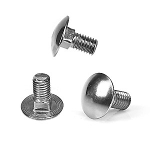 Ochoos M8 Carriage Bolts A2 Stainless Steel Round Head Square Neck Coach Bolt Screws - (Thread Diameter: M8, Length: 100mm x 5pcs)