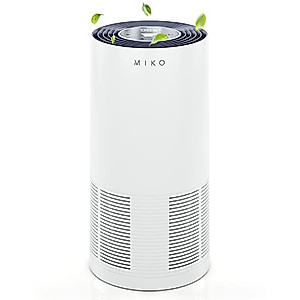 Miko Air Purifier For Home Large Room 970 Sqft | H13 True HEPA With PM2.5 Sensor, Auto Function, 4 Fan Speeds & Sleep Mode- Removes Up to 99.97% of Allergies, Asthma, Smoke, Dust, Pollen, For Home
