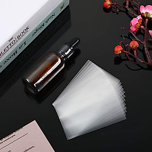 Boao 1250 Pieces Shrink Band for Bottles PVC Heat Shrink Wrap for Jars Perforated Shrink Wrap for Bottles Shrink Band Tamper for Cans and Tins, 5 Size, 250 Pieces of Each Size (Clear)