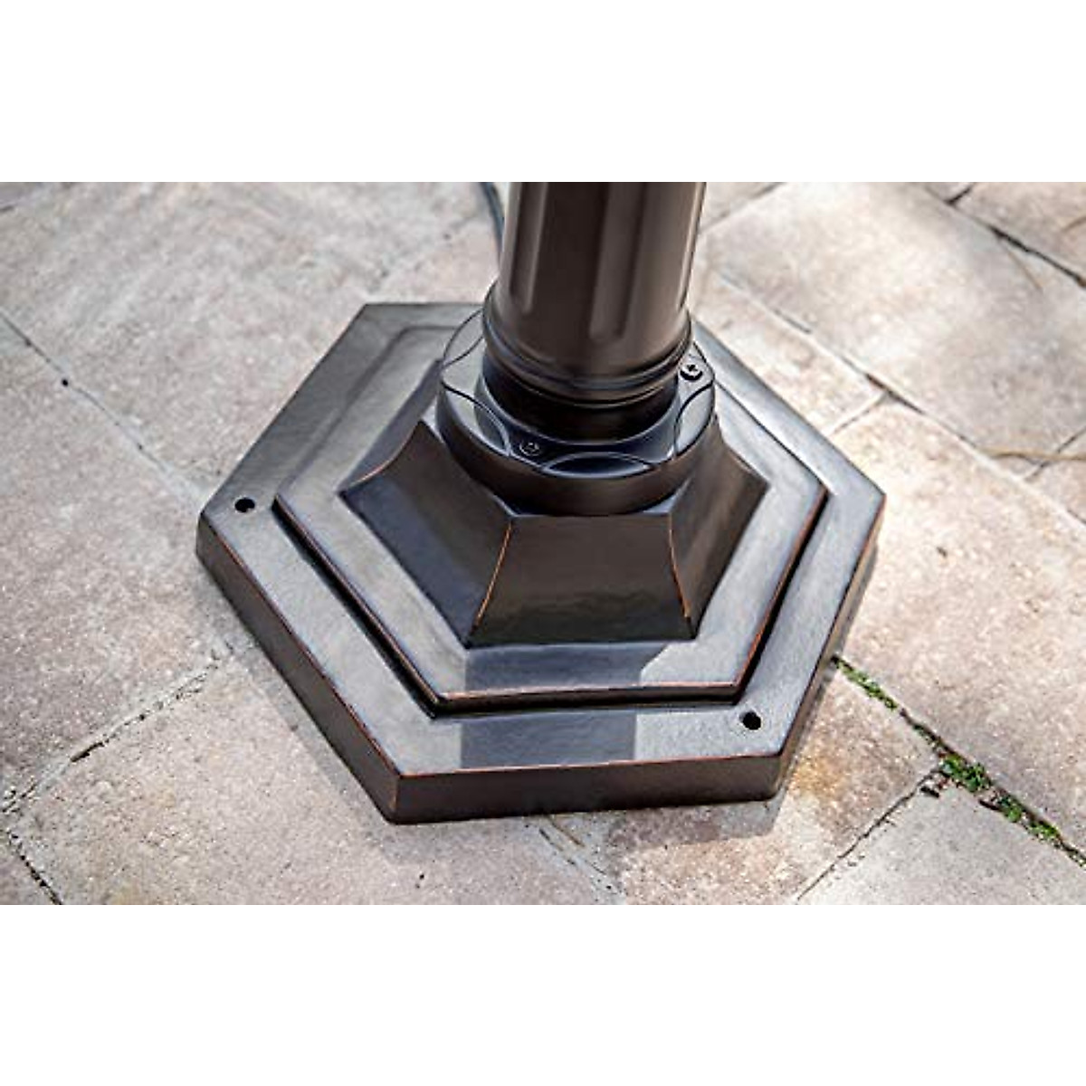 Kenroy Home 93432ORB Villa Waterproof Outdoor Lamp Post Light, Oil-Rubbed Bronze Finish