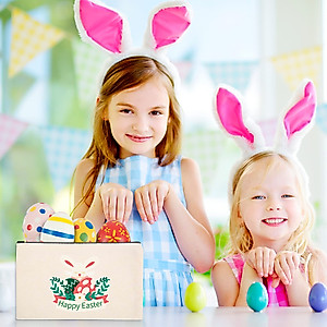 Visbouble 6 Pack Blank Craft DIY Canvas Makeup Bag - Cosmetic Bag with Zipper, Easter Gift Plain Pencil Case Pen Pouch for Cricut, Travel Toiletry Small Bag with 6 PCS Individual Gift Packaging