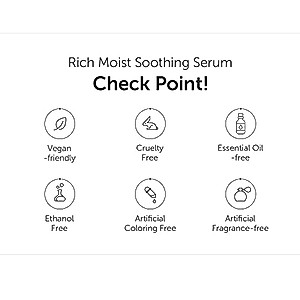 [Dear Klairs] Rich Moist Soothing Serum 2 7 fl oz 80 ml, Instant absorption, Non-greasy, hydration, cooling, basic care, unscented, Renewal