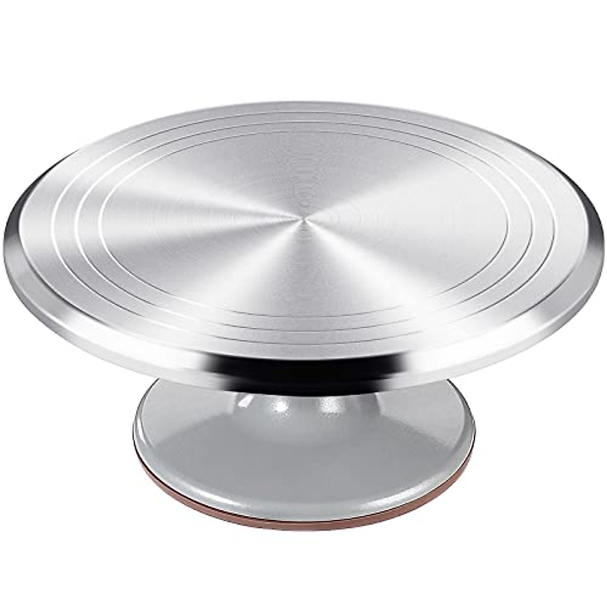 12 Inch Round Aluminum Revolving Cake Decorating Stand,Cake Turntable, Rotating Cake Stand,for Cake,Pastries and Cake Decorations