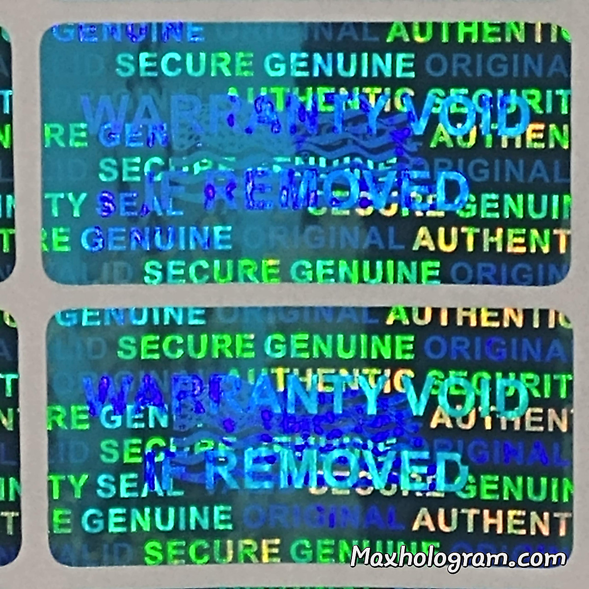 1000 Security Seal Hologram Tamper Evident Warranty Labels Stickers 15 mm x 30 mm- Dealimax Brand (Blue)