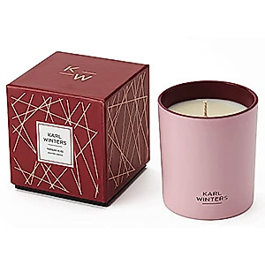 Parisian Rose Candle | Luxury Candle for Home | Rose Floral Scent | High End Candle Made With Premium Rose Oils | Matte Pink 8 oz. Jar | Gold Lid | Karl Winters Co (Rose + Gold)