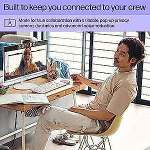 HP 27 inch All-in-One Desktop PC, FHD Display, AMD Ryzen 5 7520U, 8 GB RAM, 512 GB SSD, AMD Radeon Graphics, Windows 11 Home, 27-cr0060 (2023)