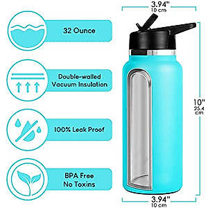 Best Mom Ever Water Bottles, Gifts for Mom from Son - 32oz Insulated Water Bottle, Mom Tumbler - Christmas Gifts for Mom from Daughter, Best Mothers Day Gifts & Birthday Gifts For New Mom, Step Mom