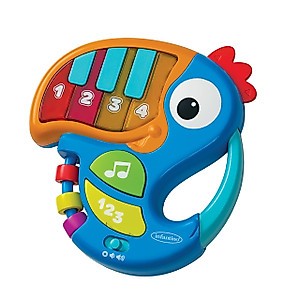 Infantino Piano & Numbers Learning Toucan - Light-Up Piano Keys and Numbers, Songs, Words, Phrases and Sound Effects, Easy to Grasp and Handle, for Babies and Toddlers