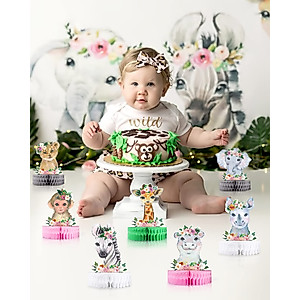 Safari Centerpieces for Tables 10PCS Jungle Baby Shower Decor Zoo Party Animal Theme Birthday Decorations