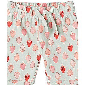 Amazon Essentials Unisex Babies' Cotton Layette Outfit Sets, Pack of 6, Multicolor/Floral/Strawberries, 12 Months