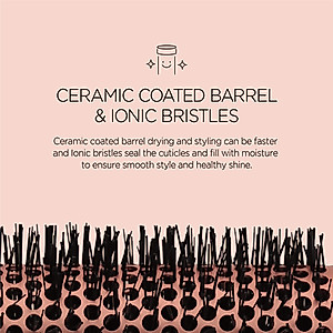 F3 Systems Magic Curling Thermal Brush(1.7 Inch), Cut Drying Time,Self-Standing Round Quick Styling Brush, Great Blowout, Ceramic Coated/Ionic Thermal Barrel,Blowout Volume, Wave Styler