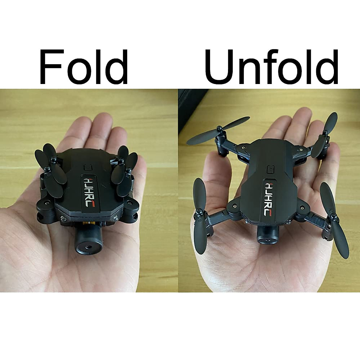 Super Small Mini Drones with Camera for Adults 4K Drones for Kids Beginners Toy Quadcopter with APP FPV Video, Altitude Hold, Headless Mode, Trajectory Flight (Gray, 1 Battey&1080P WiFi Camera)