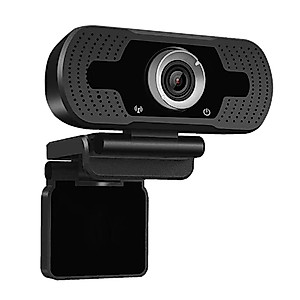 AAKULU Webcam with Microphone,1080p HD Webcam Streaming Computer Web Camera USB Cable for PC Laptop Desktop Video Calling,Conferencing on line Classes Black