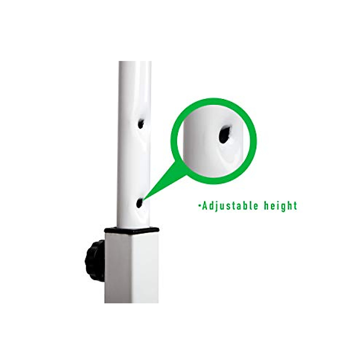 Mind Reader Rolling Adjustable Desk Laptop Workstation, Over Bed or Couch Table, White