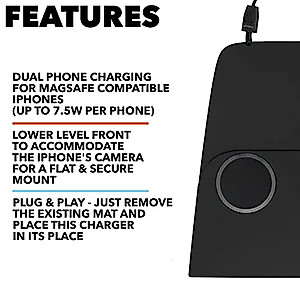 Dual Wireless Charger for Mustang Mach-E