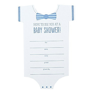 Hallmark Baby Shower Invitations, Onesie (Pack of 10 Invites and Envelopes for Baby Boy) (5INH6191)