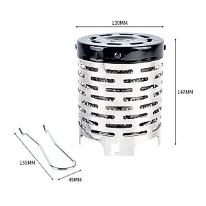 Camping Mini Heater, VSANSTAR Portable Stainless Steel Camping stove Tent Heating Cover for Outdoor Backpacking Hiking Traveling BBQ.