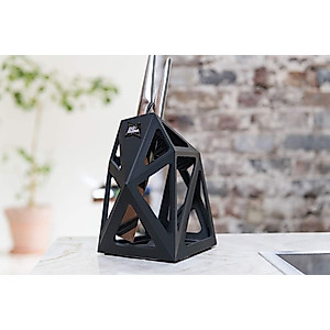 Edge of Belgravia BLACK DIAMOND Kitchen Knife Block Holder | Knives not included - match knives only