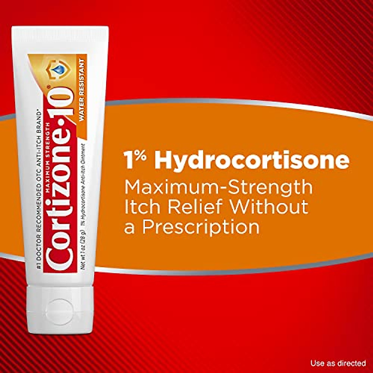Cortizone 10 Maximum Strength Water Resistant Anti-Itch Ointment, 1% Hydrocortisone, 1 oz.