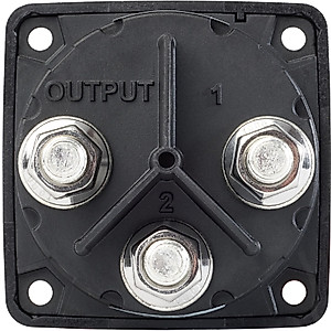 Blue Sea Systems 6008200 m-Series Series Battery Switch 3 Position Selector, Black