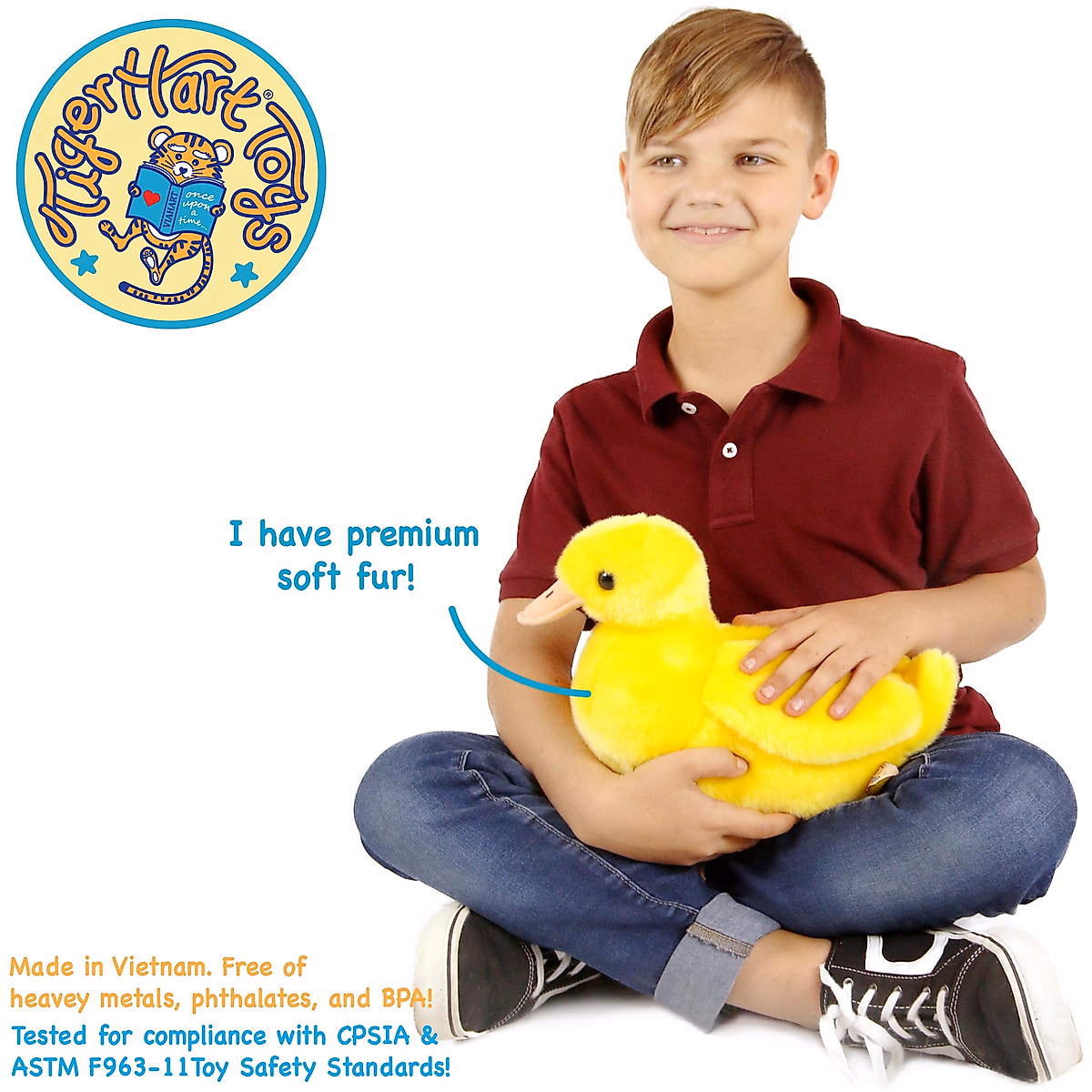 TigerHart Dani The Duckling - 11 Inch Stuffed Animal Plush Duck