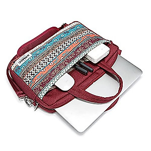 Kinmac Laptop Messenger Shoulder Case Bag Computer Briefcase For MacBook Air/Pro 13 inch,iPad Pro 12 inch,MacBook Pro 14 inch and 13 inch - 14 inch Laptop (Bohemian)
