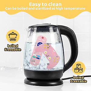 THOOKE Remote Teether for Baby, 2Pcs Silicone Teething Toys for Infant Toddler 0-12 Months, Game Control Chew Gel Gifts for Newborn Kids/Boy/Girl, BPA Free Freezable Relief Molars Gums Pain