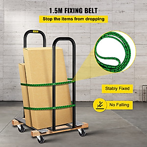 VEVOR Dolly Converter 13" Width x 38" Height Panel Cart Dolly Steel Converter Arms 250LBS Capacity Mattress Dolly Handling Equippment