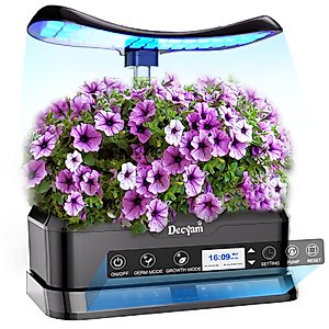 Gift for All, Hydroponics Growing System, Aerogarden, Indoor Garden, Indoor Gardening System, Aero Garden, Indoor Herb Garden, Hydroponic Planter, Adjustable Height up to 23", with 12 Pods