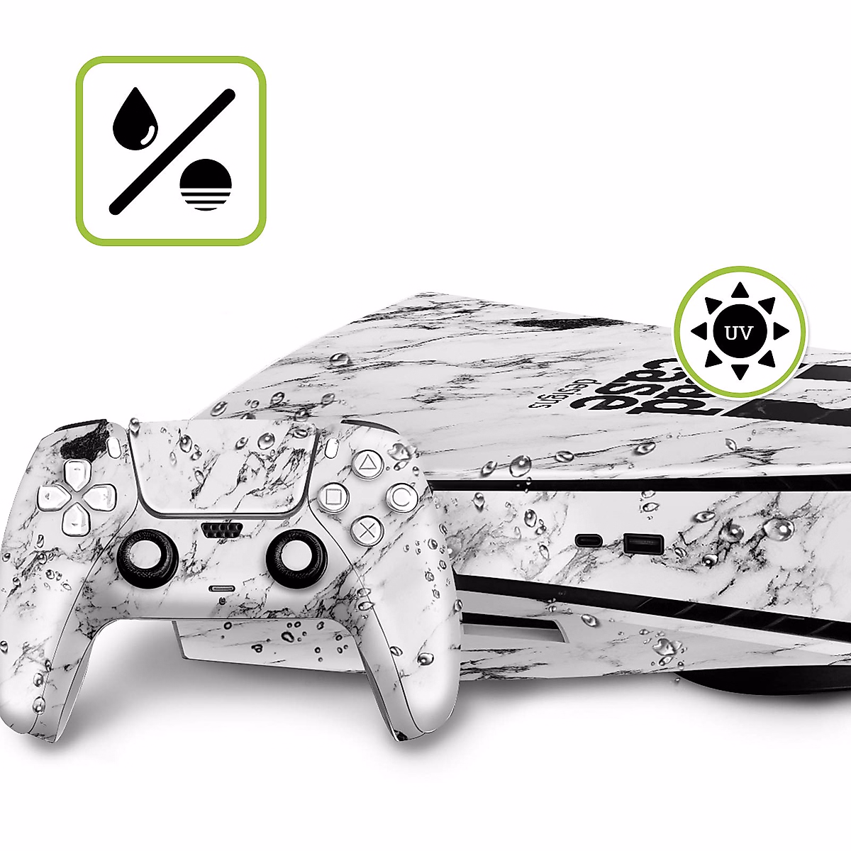 Head Case Designs Officially Licensed Stephanie Law Bee Art Mix Vinyl Faceplate Sticker Gaming Skin Decal Cover Compatible With Sony PlayStation 5 PS5 Disc Edition Console & DualSense Controller