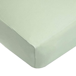 American Baby Company Knit Fitted Crib Sheet Made with Organic Cotton in Sage Color, Soft Breathable, for Boys and Girls, Celery, Crib Size (22550)