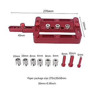 Dowelling Jig Dowels Jig Accessories Self Centering Wood Dowel Hole Drilling Guide Woodworking Three-in-oneTool Dowel Jig Kit