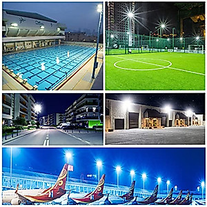 LHOTSE 2 Pack 50W LED Flood Light Outdoor，7000 Lumens LED Work Light with Plug,IP65 Waterproof Outdoor Floodlights, 6500K Daylight White Super Bright Security Light for Yard Garden Patio Playground