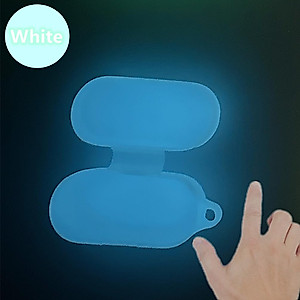 Sony WF-1000XM4 Case Cover, Soft Silicone Protective Case Skin Night Glow for Sony WF-1000XM4, Shockproof, Luminous Earbuds Case with Keychain, Glow in Dark, Wireless Charging