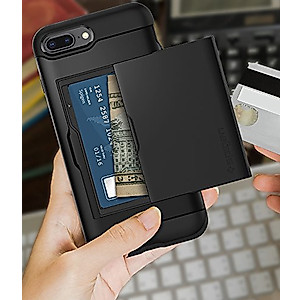 Spigen Slim Armor CS Designed for iPhone 8 Plus Case (2017) / Designed for iPhone 7 Plus Case (2016) - Black