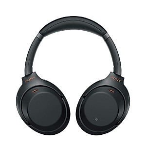Sony WH-1000XM3 Wireless Noise-Canceling Over-Ear Headphones (Black) WH1000XM3/B + Bundle - International Version (1 Year Warranty)