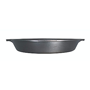 Lodge Seasoned Cast Iron Skillet with 2 Loop Handles - 17 Inch Ergonomic Frying Pan