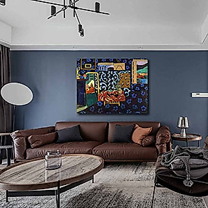 Henri Matisse Canvas Wall Art Wall Decors for Living Room Decor Paintings Framed Wall Art Pictures Home Bathroom Decor Office Decor Canvas Art 30x40cm-(11.8x15.7in) Framed-50