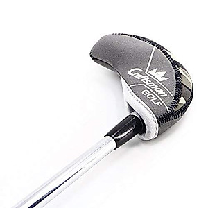 Craftsman Golf 11pcs/set Camouflage Black & Gray Splice Neoprene Golf Club Head Cover Wedge Iron Protective Headcover for Mizuno Callaway, Ping, Taylormade, Cobra, Etc.