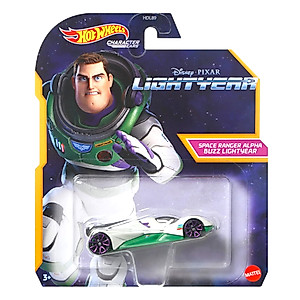 Hot Wheels Disney Pixar Lightyear Character Cars Complete Set Bundle of 4 Diecast Vehicles