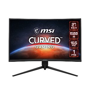 MSI G27CQ4, 27" Gaming Monitor, 2560 x 1440 (QHD), VA, 165Hz, FreeSync, HDMI, Displayport, Tilt