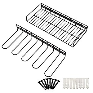 Power Tool Organizer, Larger Capacity Drill Holder Wall Mount, Heavy Duty Garage Tool Organizer and Storage, Tool Storage Rack for Garage Pegboard, Cordless Drill Charging Station, 2 Layer