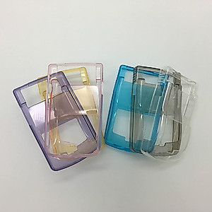 Soft Silicone Case Crystal Shell TPU Protective Case Cover for Nintendo Game Boy Color GBC Console (Clear White)