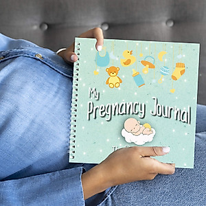 My Belly Book - Pregnancy Journal and Baby Memory Book with Stickers - Baby's Scrapbook and Photo Album - Pregnancy Journals for First Time Moms - Pregnancy Journal Memory Book