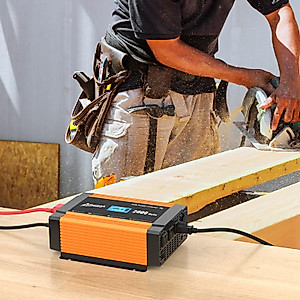 Ampeak 2000W Power Inverter 6.2A Dual USB Ports 3AC Outlets Inverter DC 12V to AC 110V 17 Protections for Truck, Hurricane, Rv